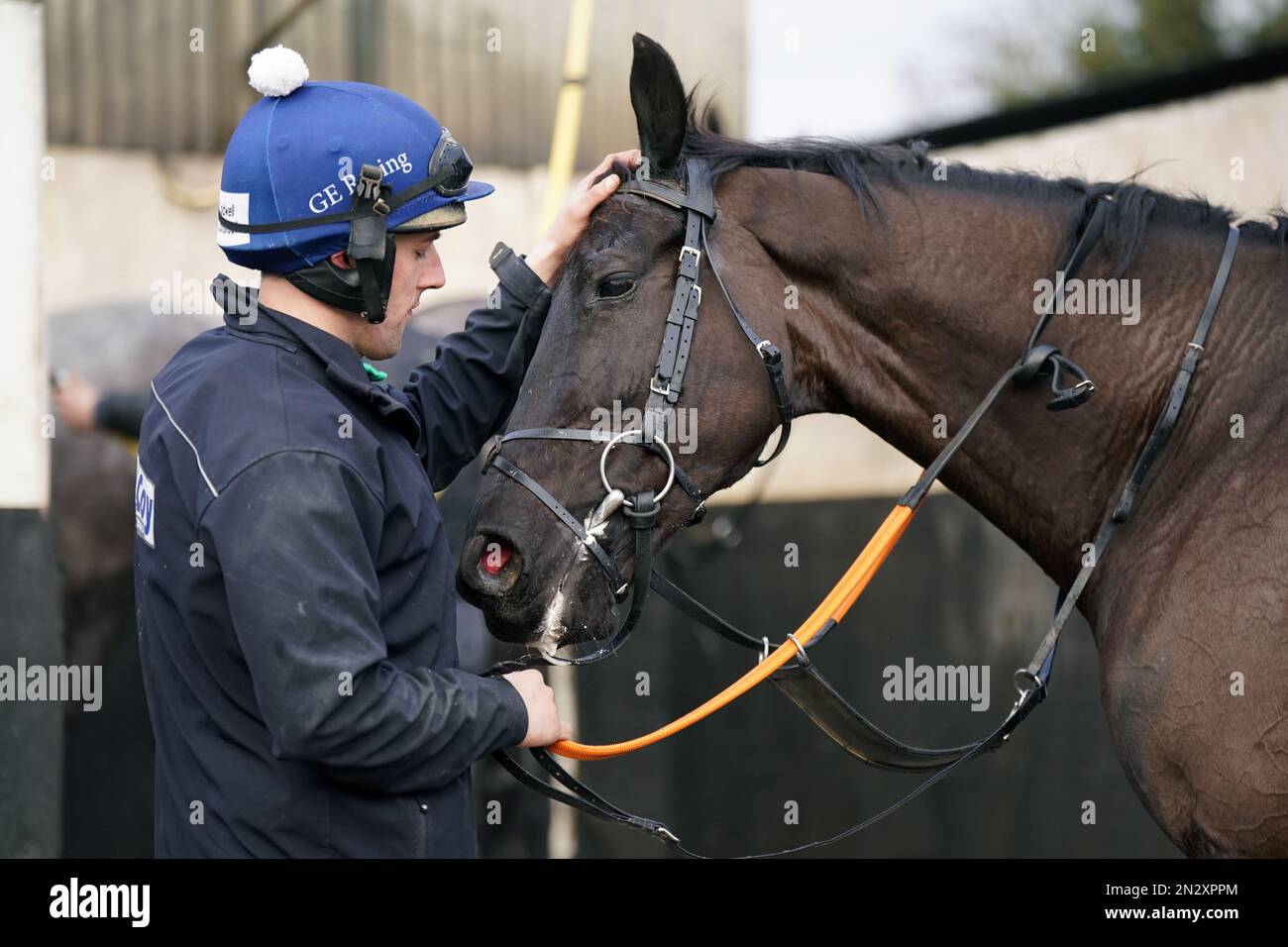 Delta Work and Darren Treacy during a visit to Gordon Elliott's yard at ...