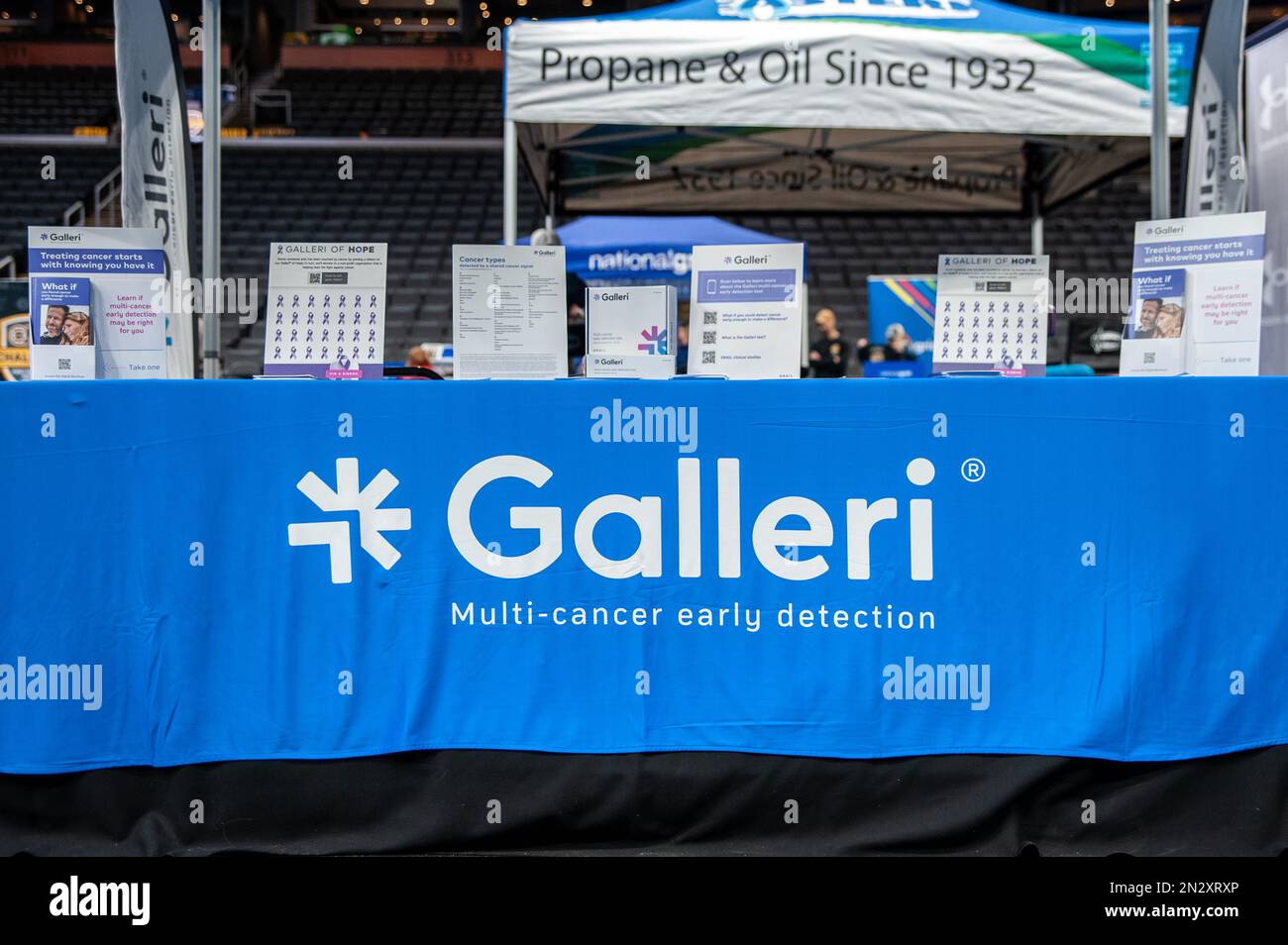 Galleri booth, multi-cancer detection, at the 7th Annual Boston BFit ...