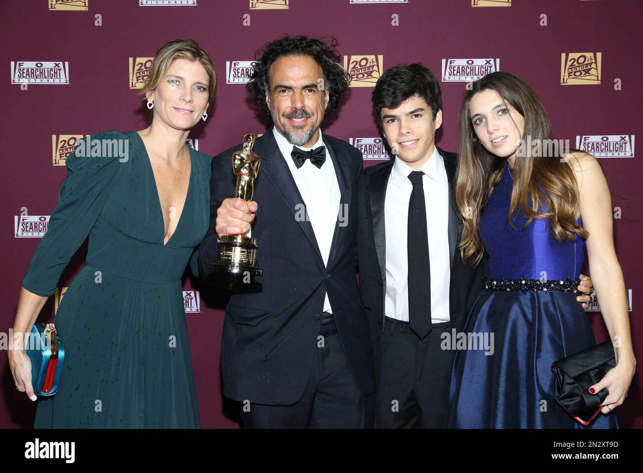 Alejandro Gonzalez Inarritu and his family attend the 87th Academy ...