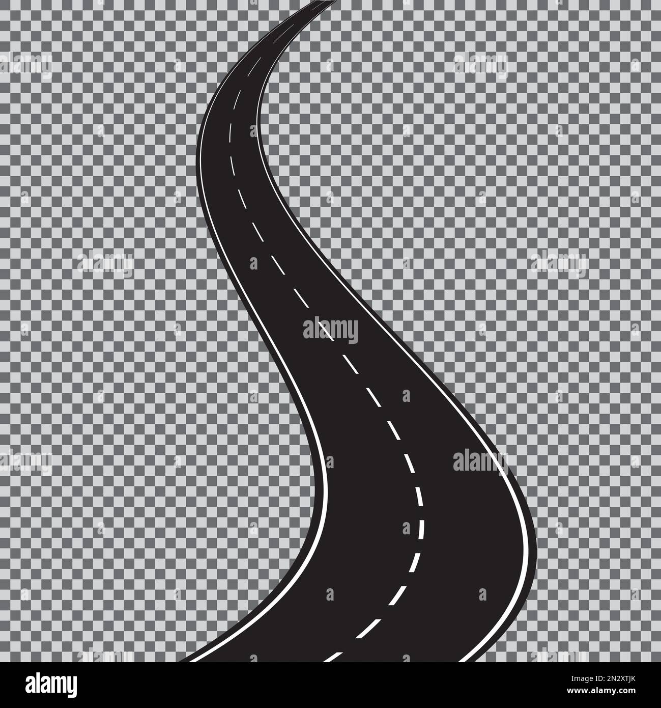 Vector winding road isolated on transparent background Stock Vector ...