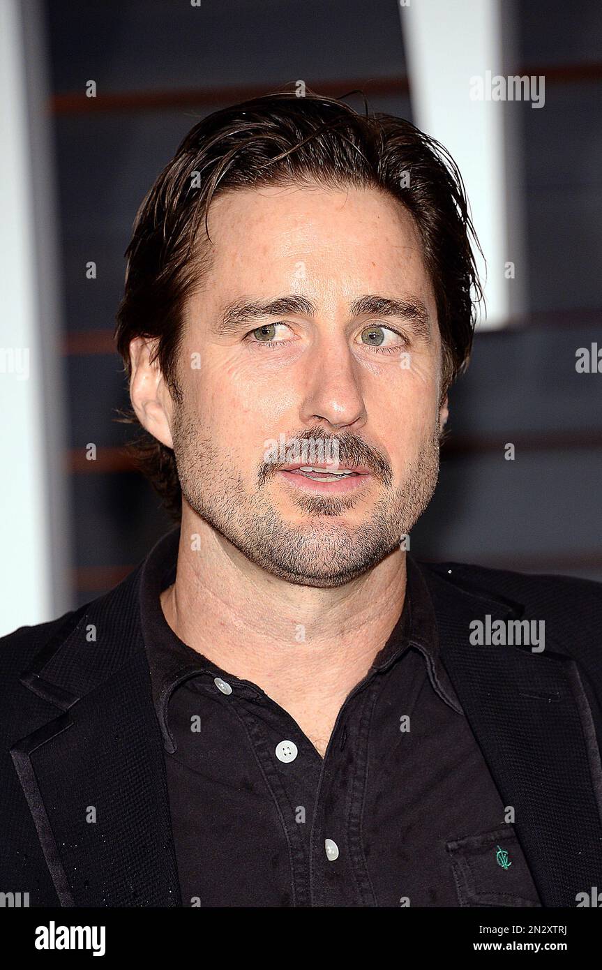 Actor Luke Wilson arrives at the 2015 Vanity Fair Oscar Party on Sunday ...