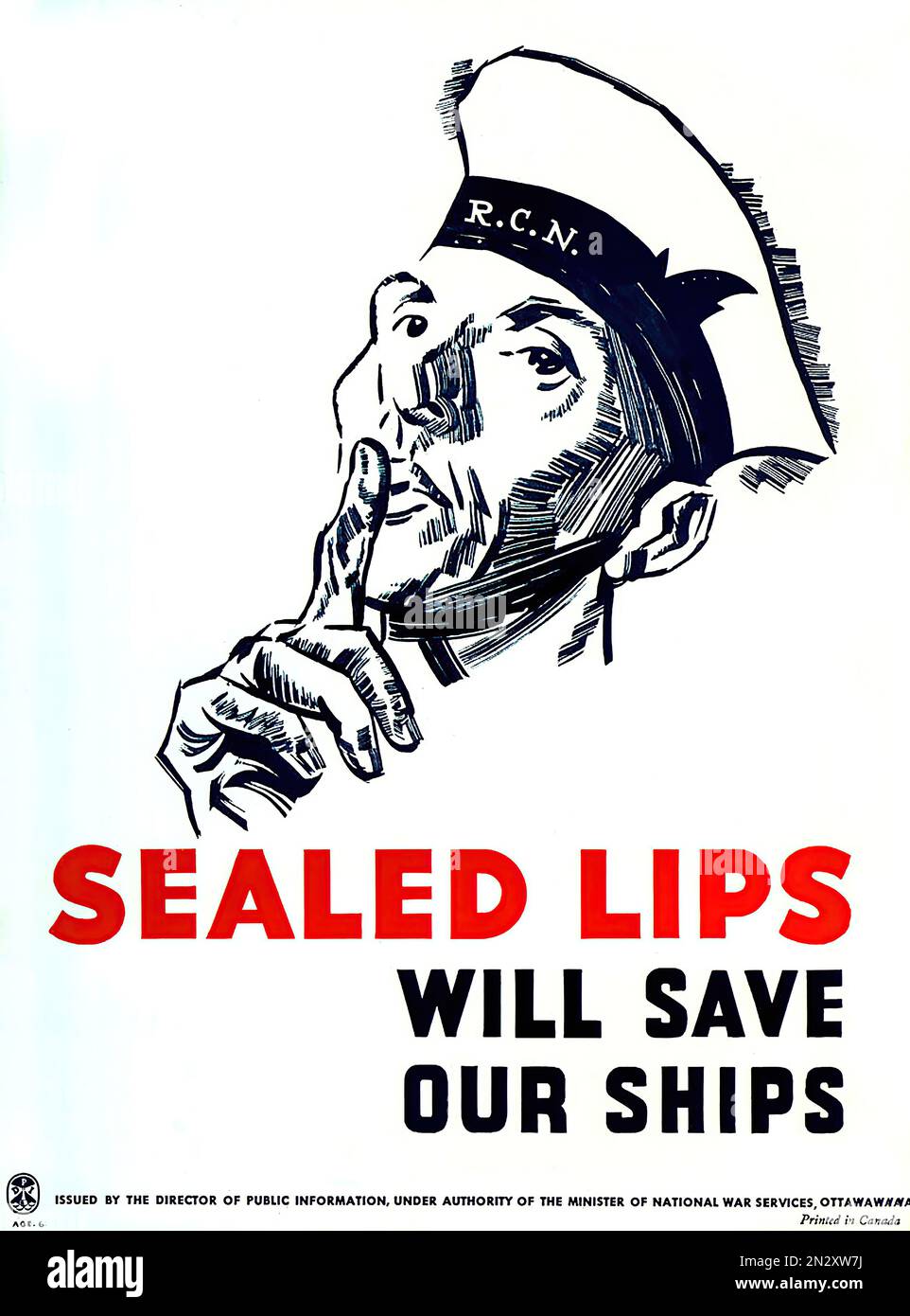 Sealed Lips will save our ships (Canada) - World War II - propaganda ...