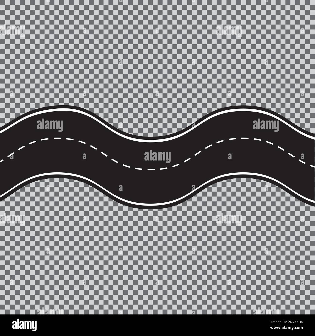 Vector winding road isolated on transparent background Stock Vector ...