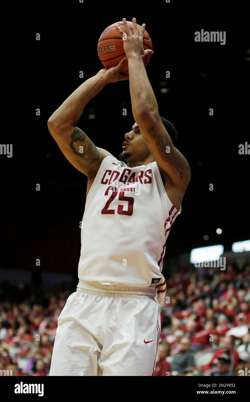 Washington State's DaVonte Lacy (25) shoots against Washington during ...