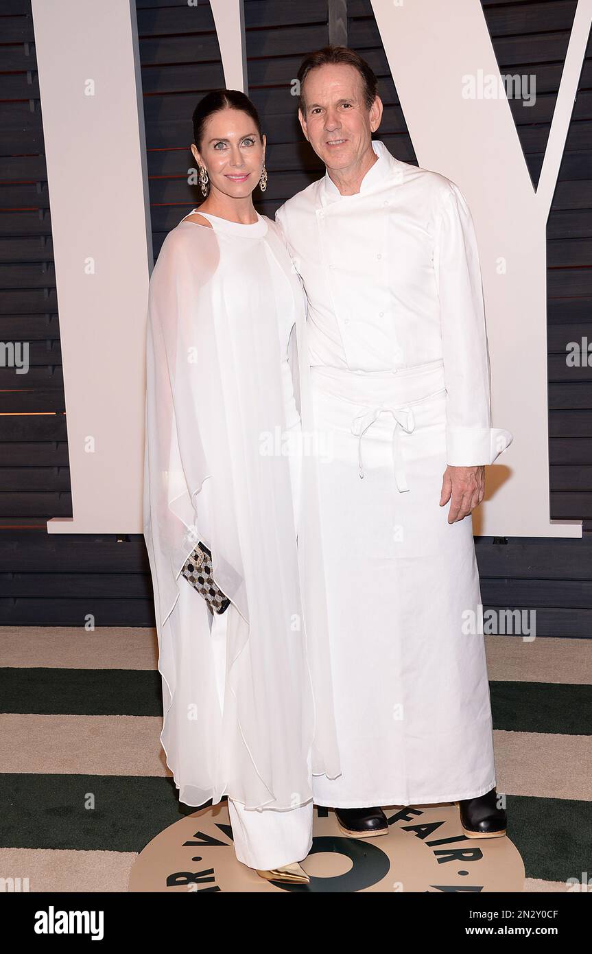 Laura Cunningham, left, and Chef Thomas Keller arrive at the 2015 ...