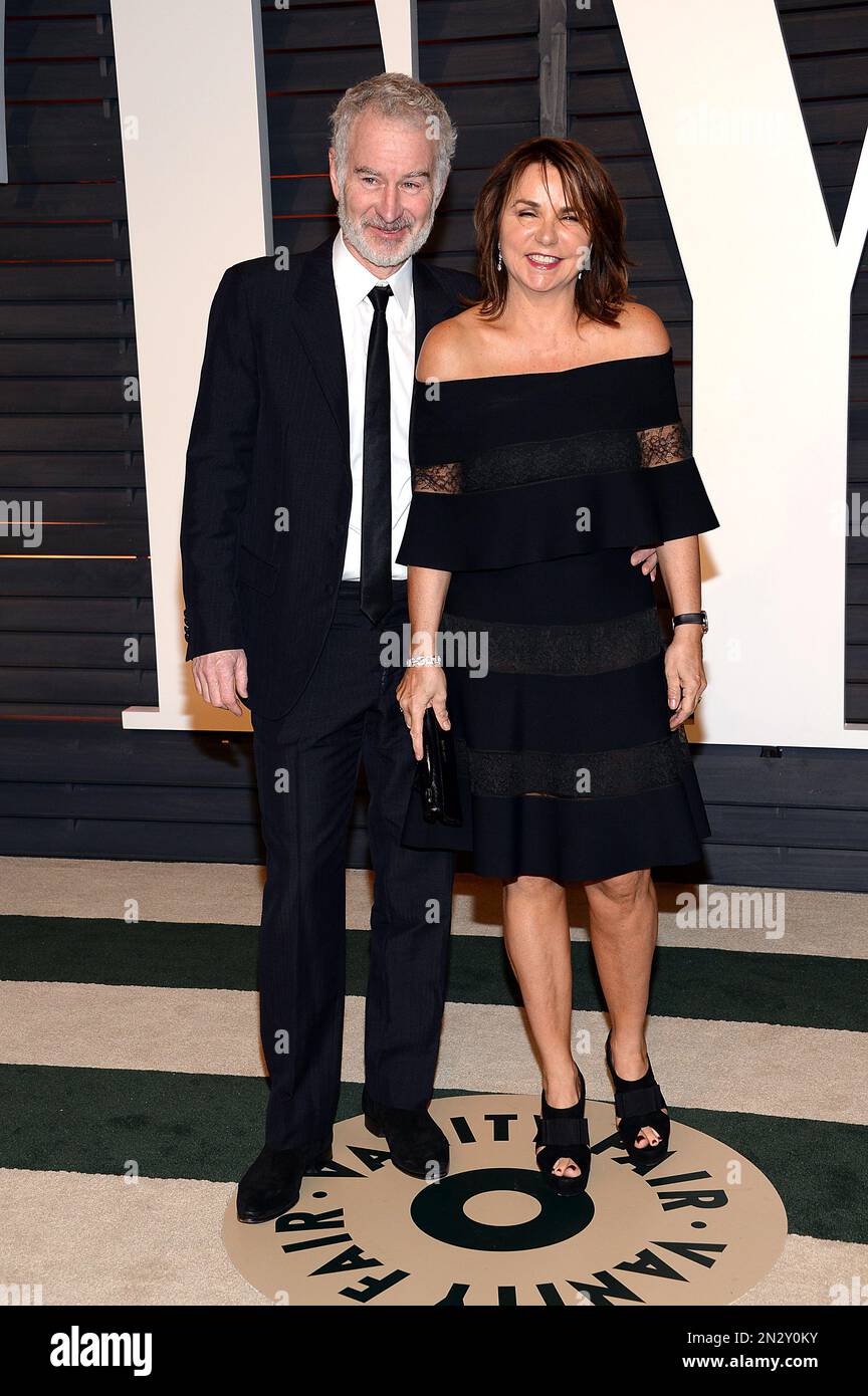 John McEnroe, left, and Patty Smith arrive at the 2015 Vanity Fair ...