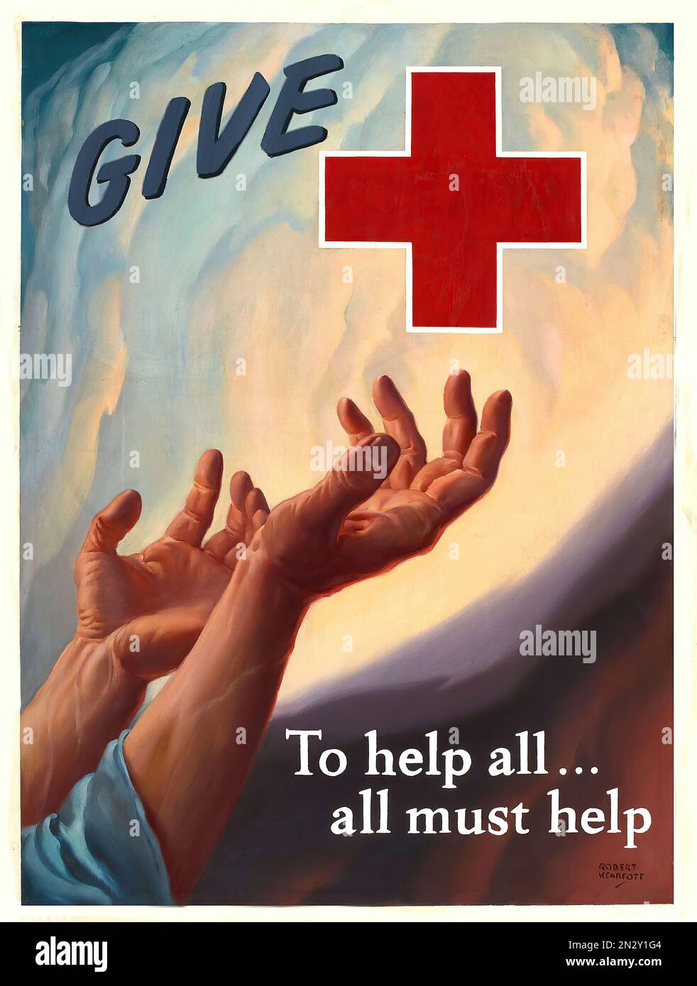 Ww2 poster red cross hi-res stock photography and images - Alamy