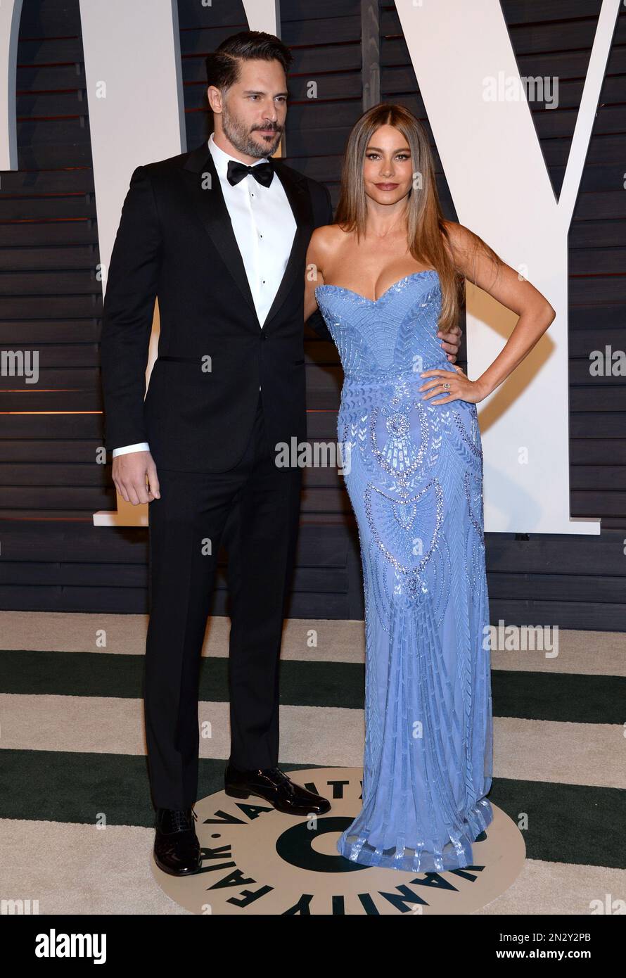 Joe Manganiello, left, and Sofia Vergara arrive at the 2015 Vanity Fair ...