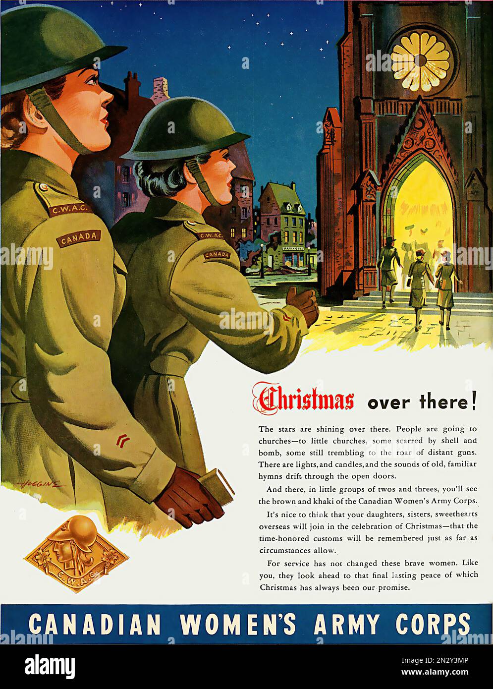 1944 Canadian Women's Army Corp far away from home - World War II - U.S ...