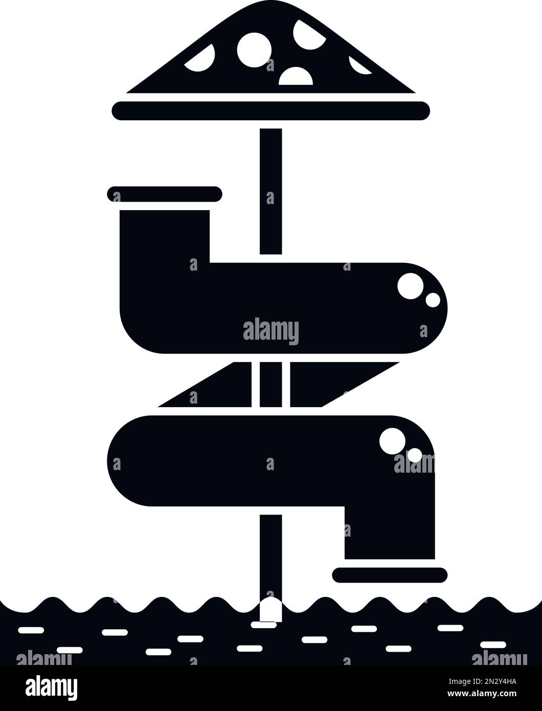 Playground spiral slide Stock Vector Images - Alamy