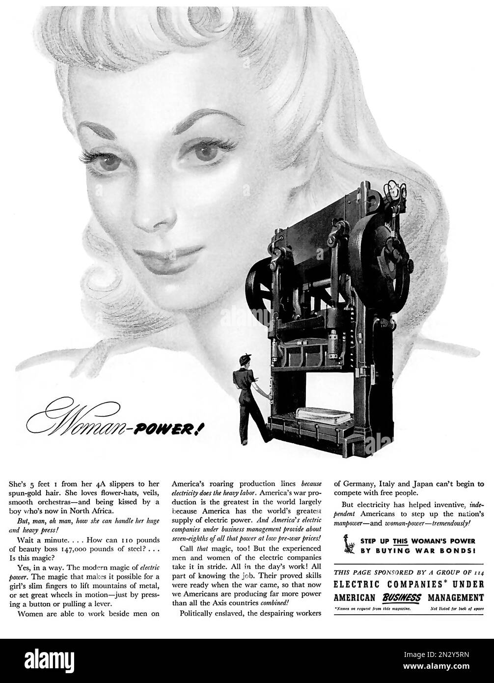 Woman ww2 poster Cut Out Stock Images & Pictures - Alamy