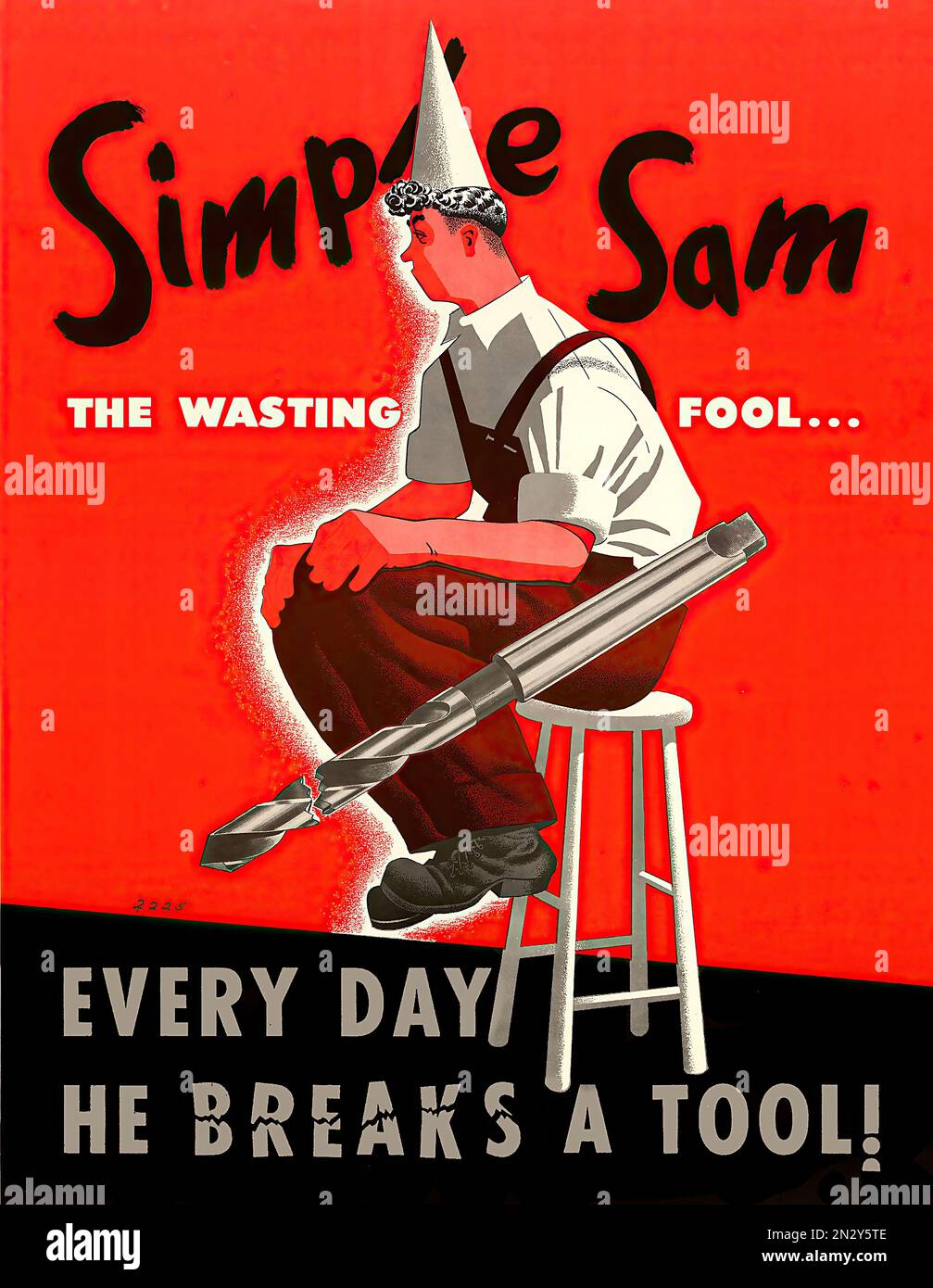 1942 Simple Sam - World War II - U.S propaganda Poster Stock Photo - Alamy