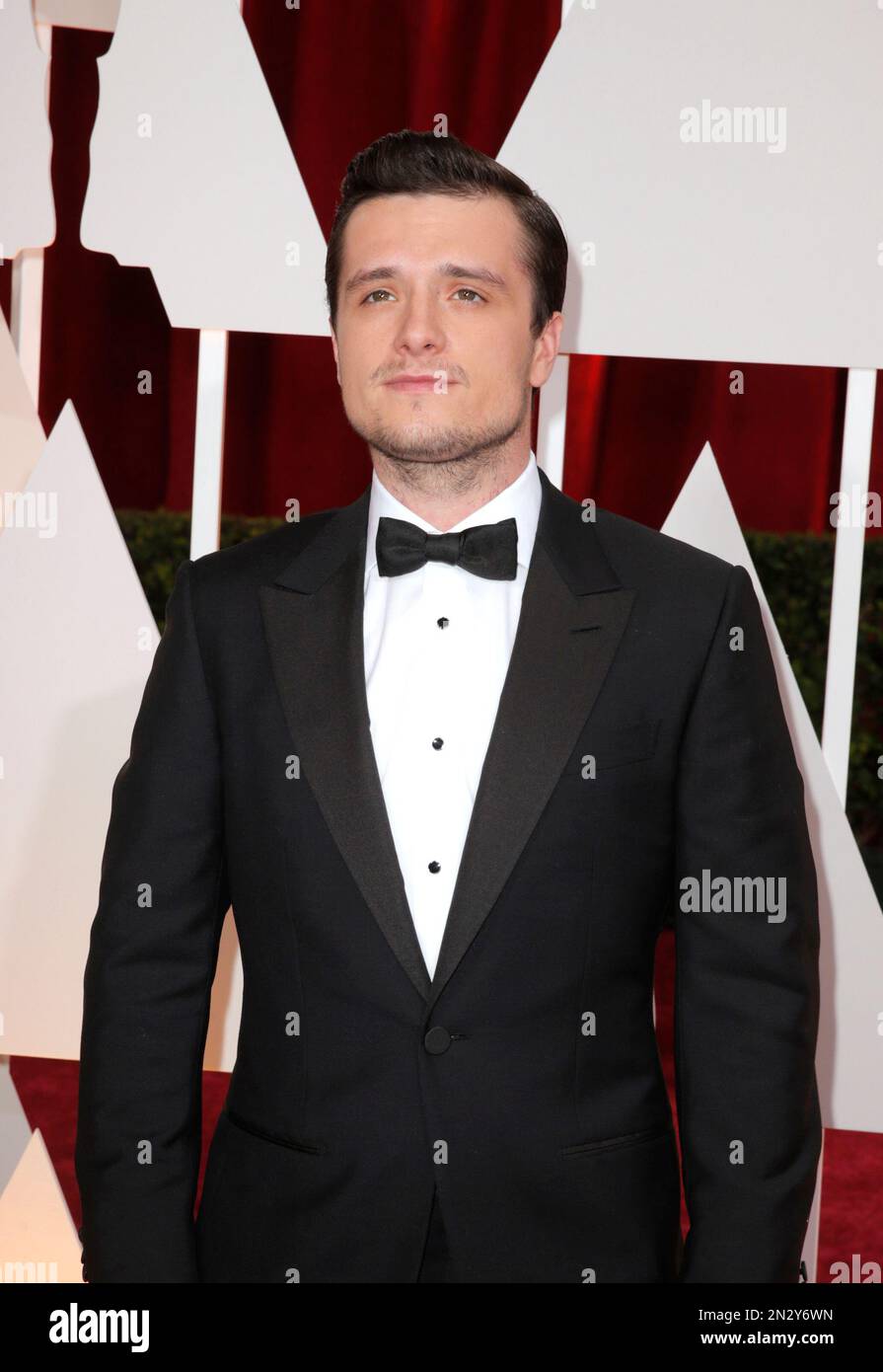 Josh Hutcherson arrives at the Oscars on Sunday, Feb. 22, 2015, at the ...