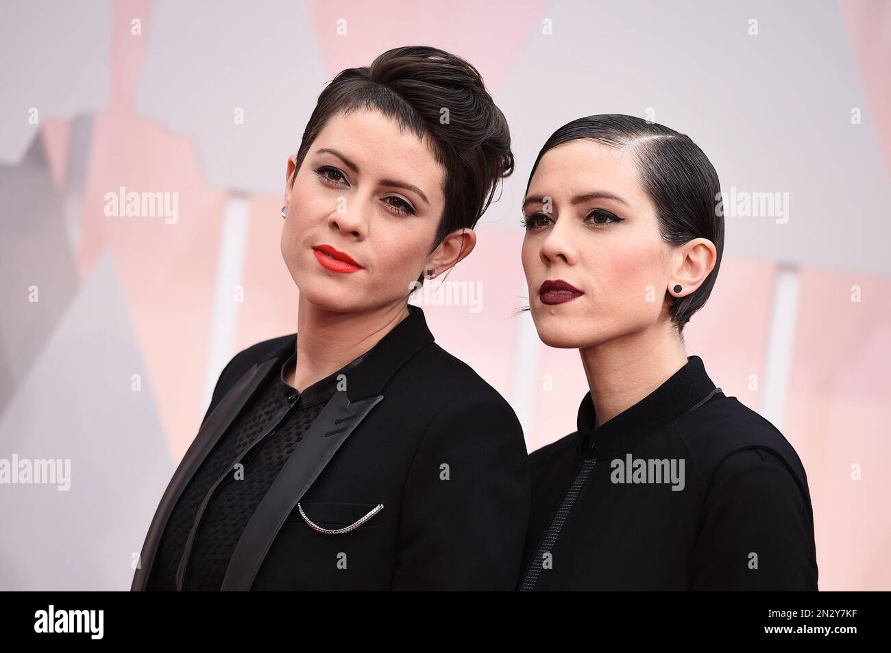 Tegan Quin, left, and Sara Quin of the musical group Tegan and Sara ...