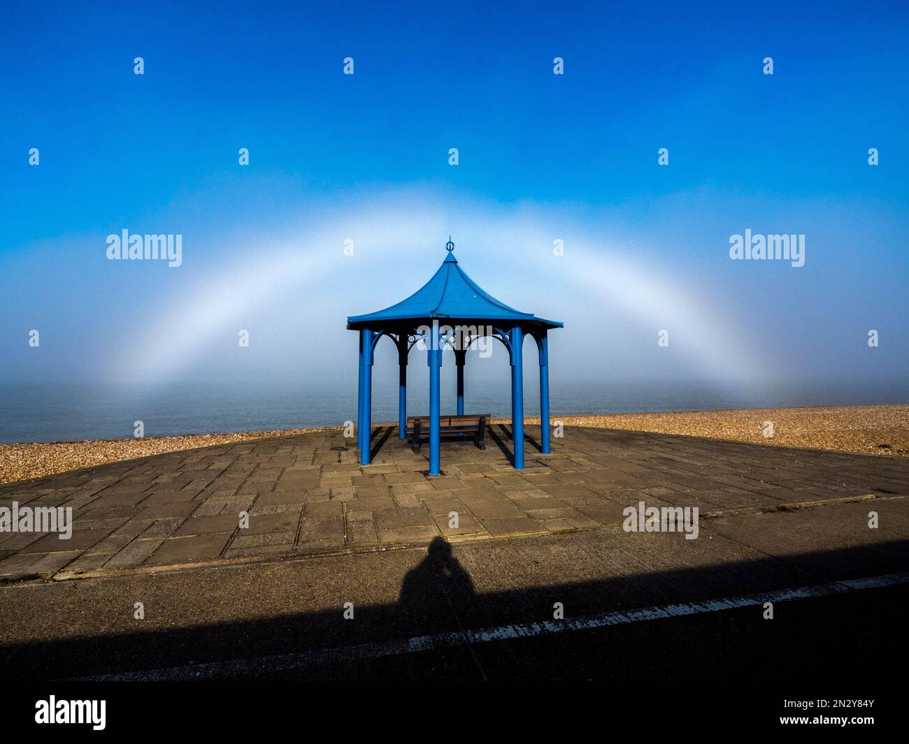 Sheerness, Kent, UK. 7th Feb, 2023. UK Weather: another rare fogbow ...