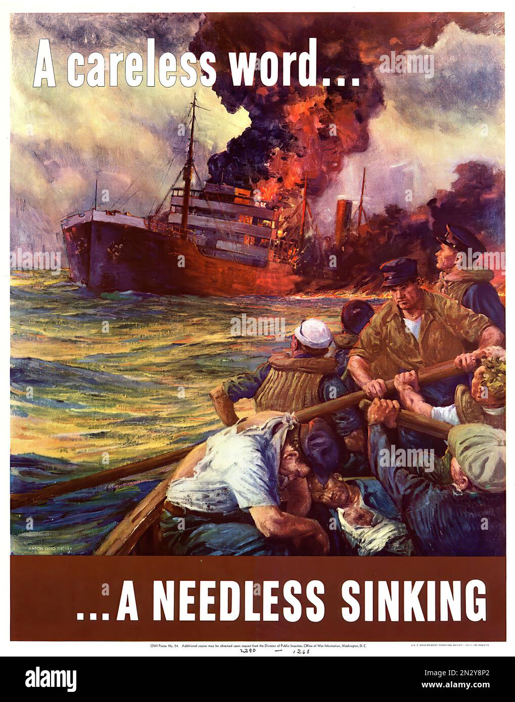 1942 loose lips - World War II - U.S propaganda Poster Stock Photo - Alamy