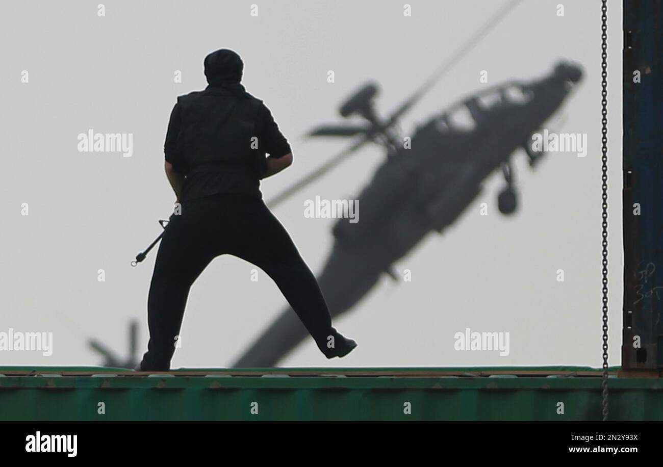 UAE armed forces demonstrate during a military show at the opening ...