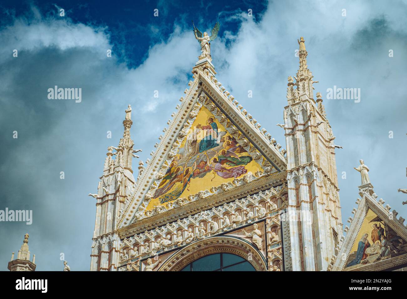 Duomo di Siena Church Tower Stock Photo - Alamy