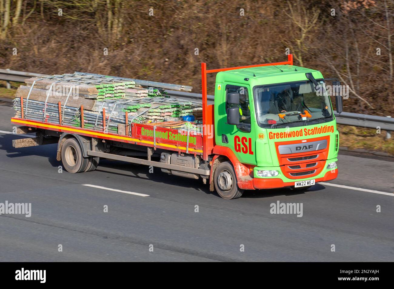 2022 GSL GREENWOOD SCAFFOLDING DAF LF 210 FA 12T 4500cc Diesel flatbed ...
