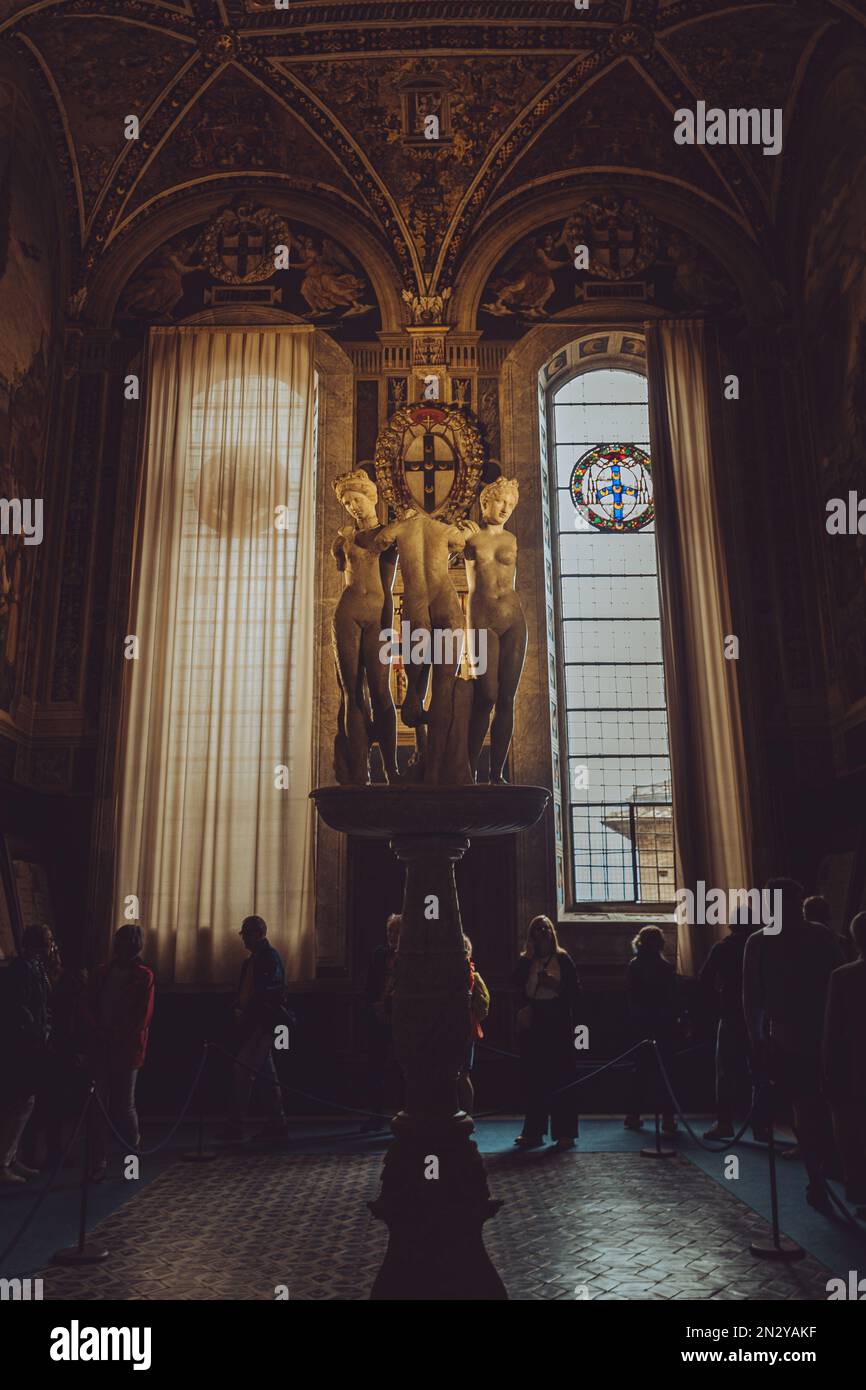 The Piccolomini Library Siena Cathedral Stock Photo - Alamy