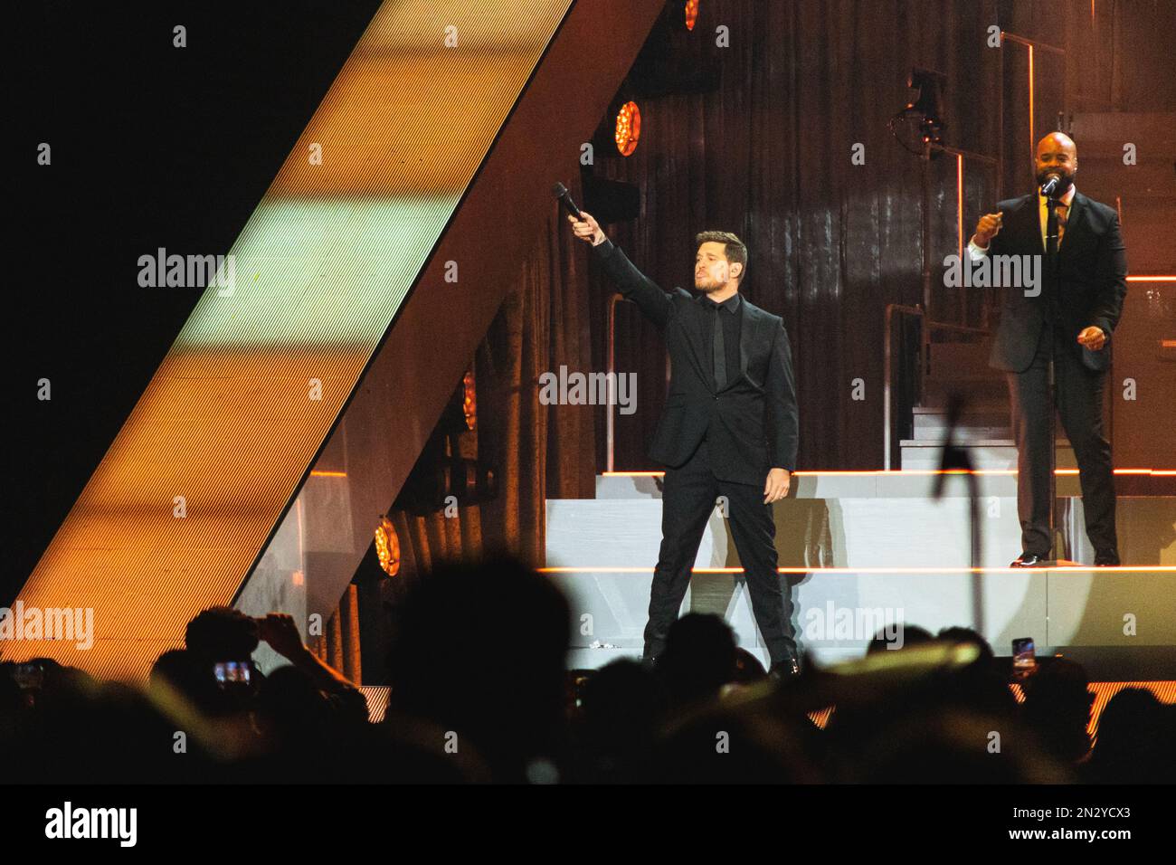 Canadian singer Michael Buble performs live at Mediolanum Forum in ...