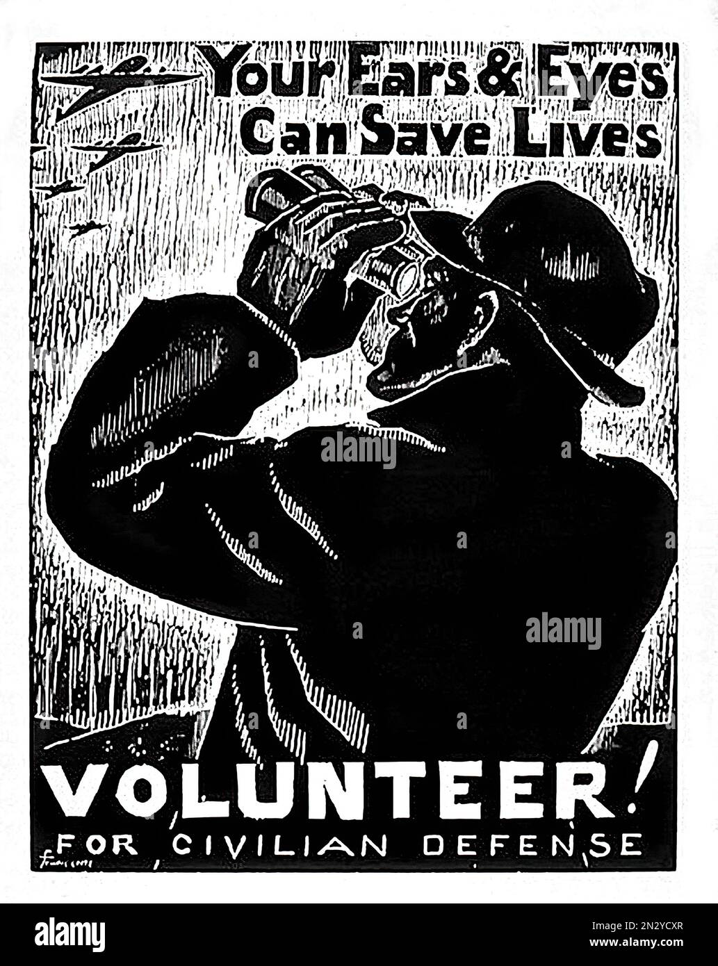 Volunteer for civilian defense - World War II - U.S propaganda Poster ...