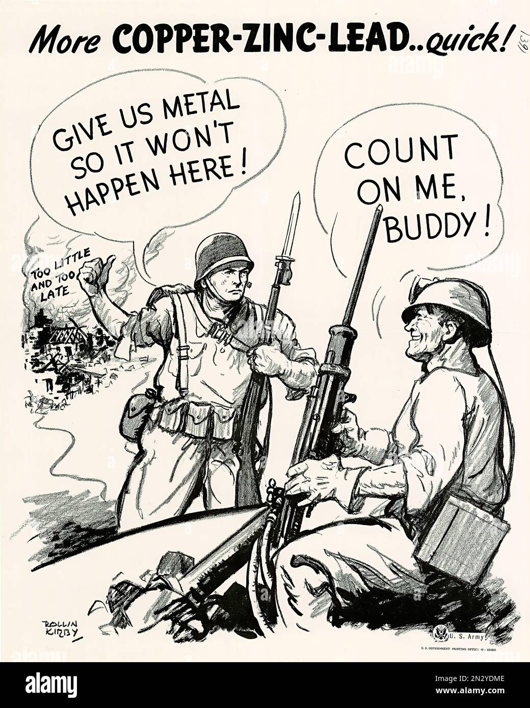 More Copper Zinc Lead - World War II - Comic style U.S propaganda ...