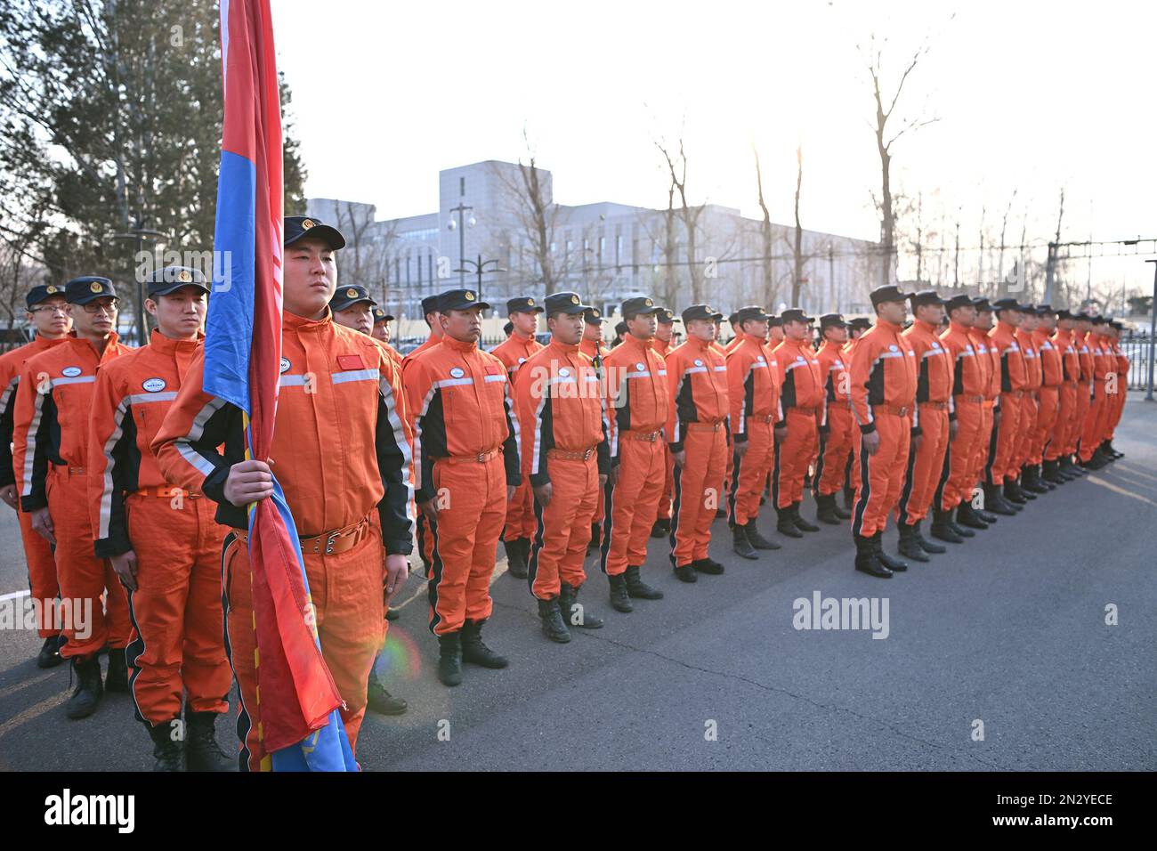 Beijing, China. 7th Feb, 2023. Members of a Chinese rescue team are ...