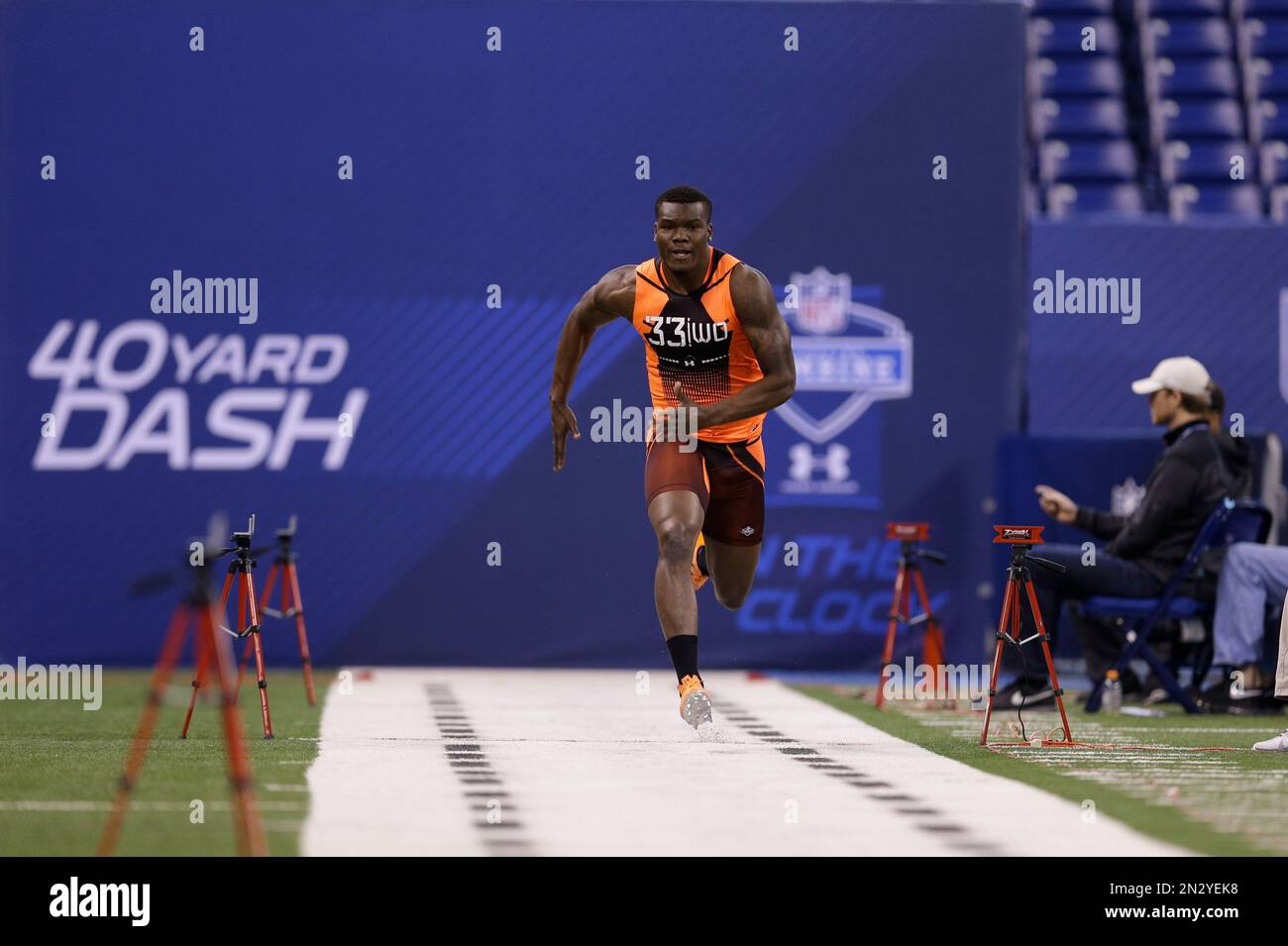 Michigan State wide receiver Keith Mumphery runs the 40-yard dash at ...
