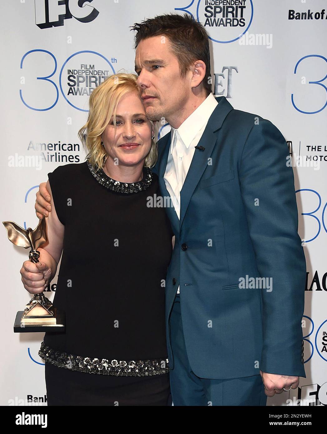 Patricia Arquette, winner of the award for best supporting female for ...