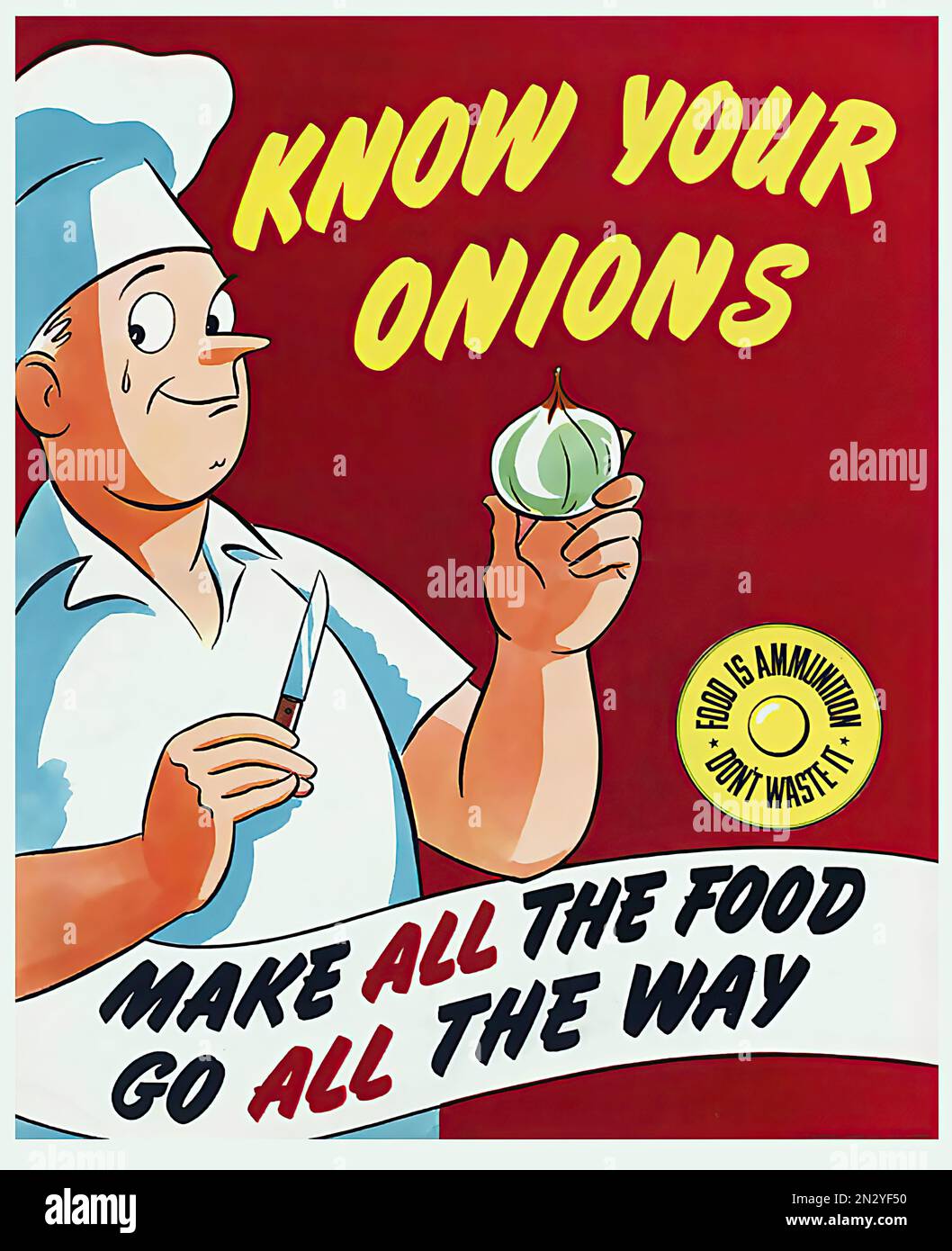Don't Waiste Onions ! - World War II - Comic style U.S propaganda ...