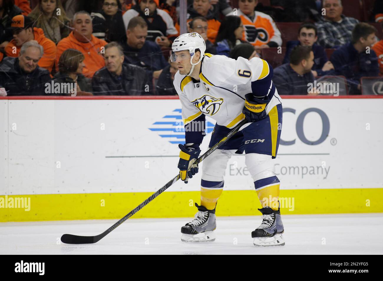 Nashville Predators' Shea Weber in action during an NHL hockey game ...