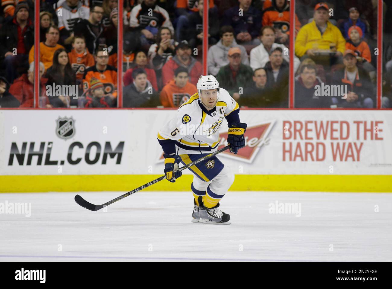 Nashville Predators' Shea Weber in action during an NHL hockey game ...