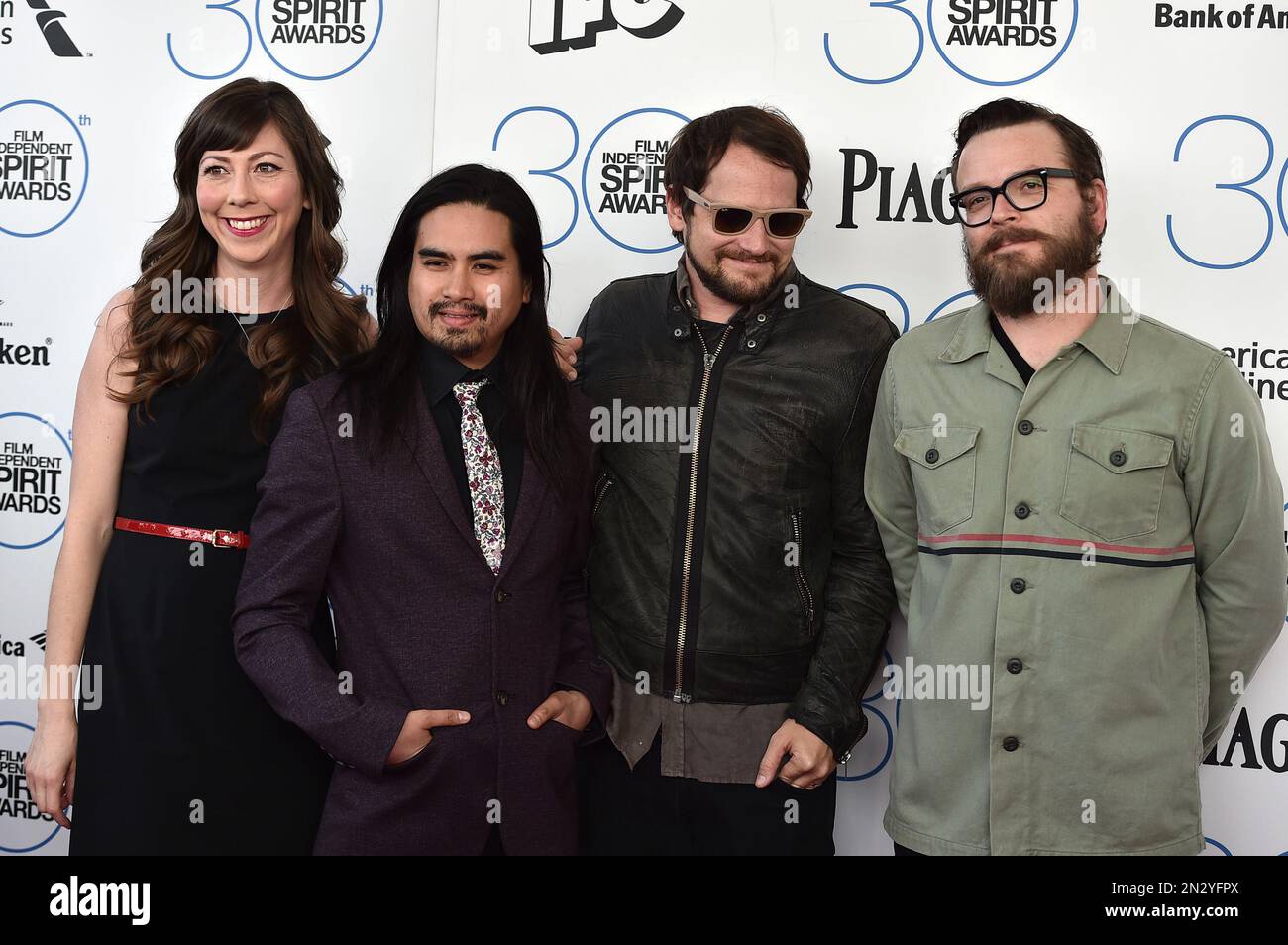 Nikki Monninger, from left, Christopher Guanlao, Brian Aubert, and Joe Lester of the musical ...