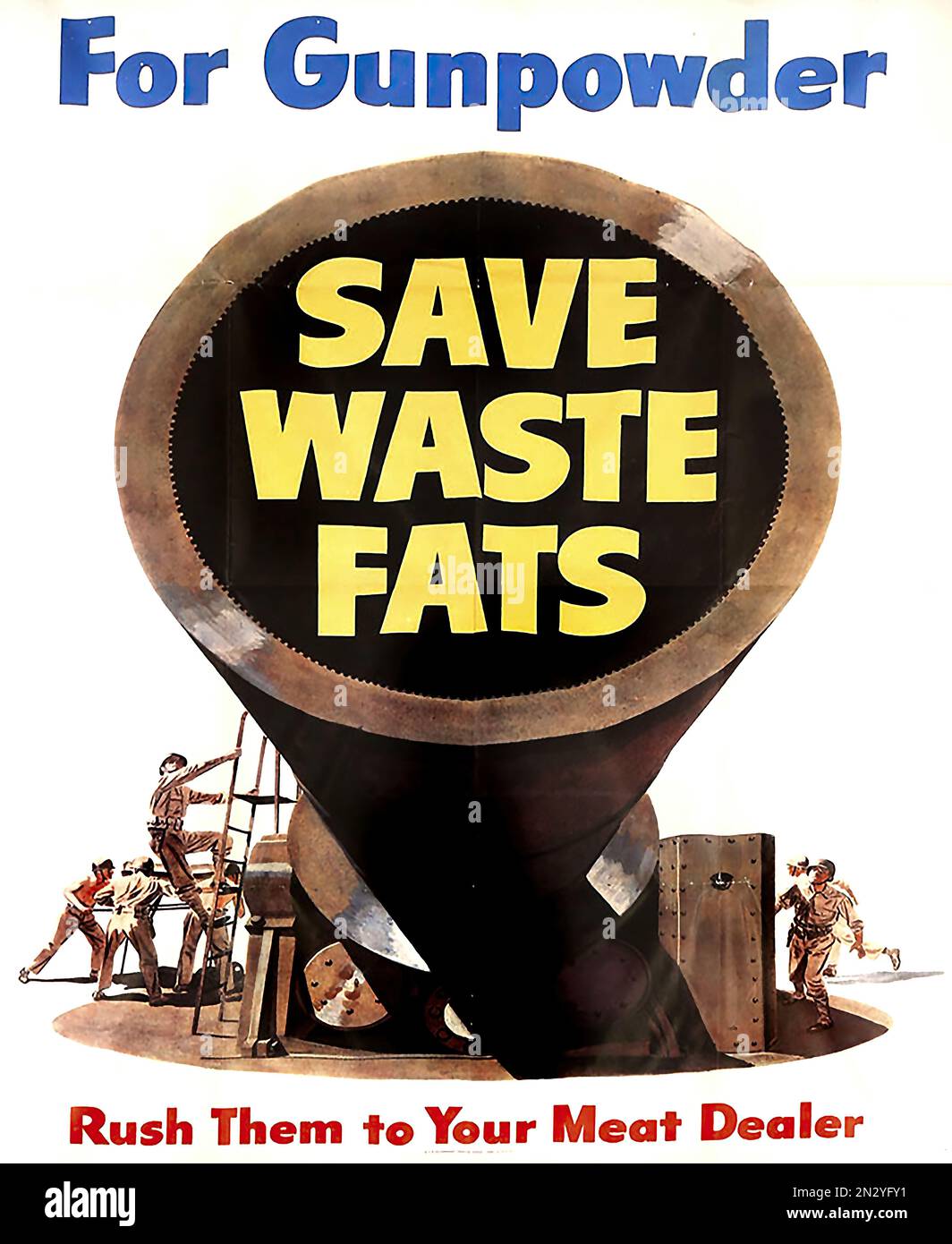 Save Waste Fast ! - World War II - U.S propaganda Poster Stock Photo ...