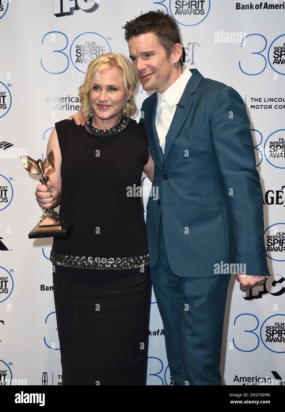 Patricia Arquette, winner of the award for best supporting female for ...