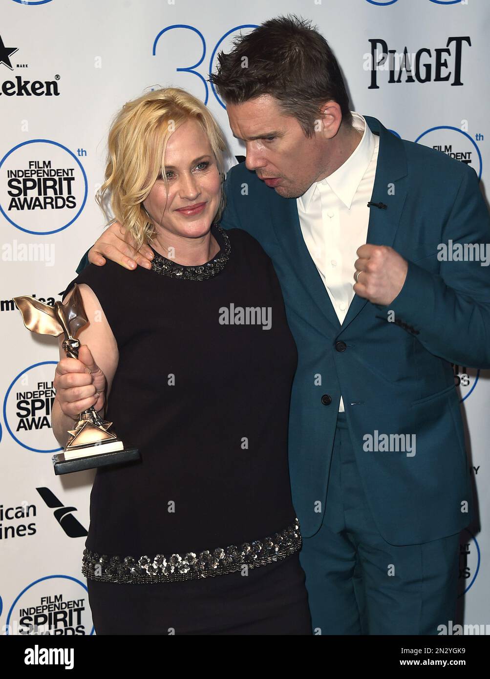 Patricia Arquette, winner of the award for best supporting female for ...
