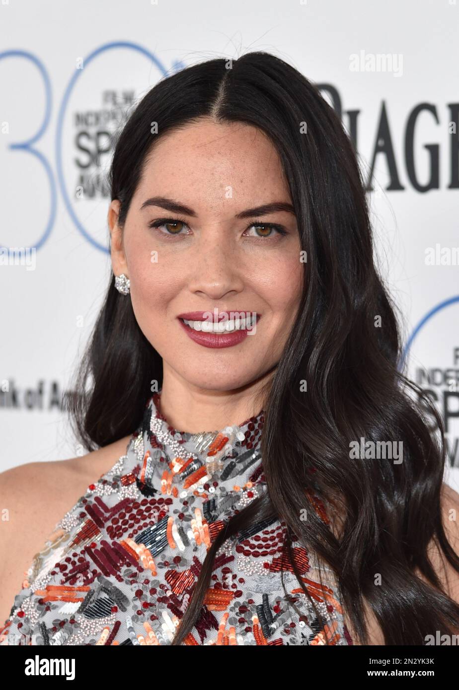 Olivia Munn arrives at the 30th Film Independent Spirit Awards on ...