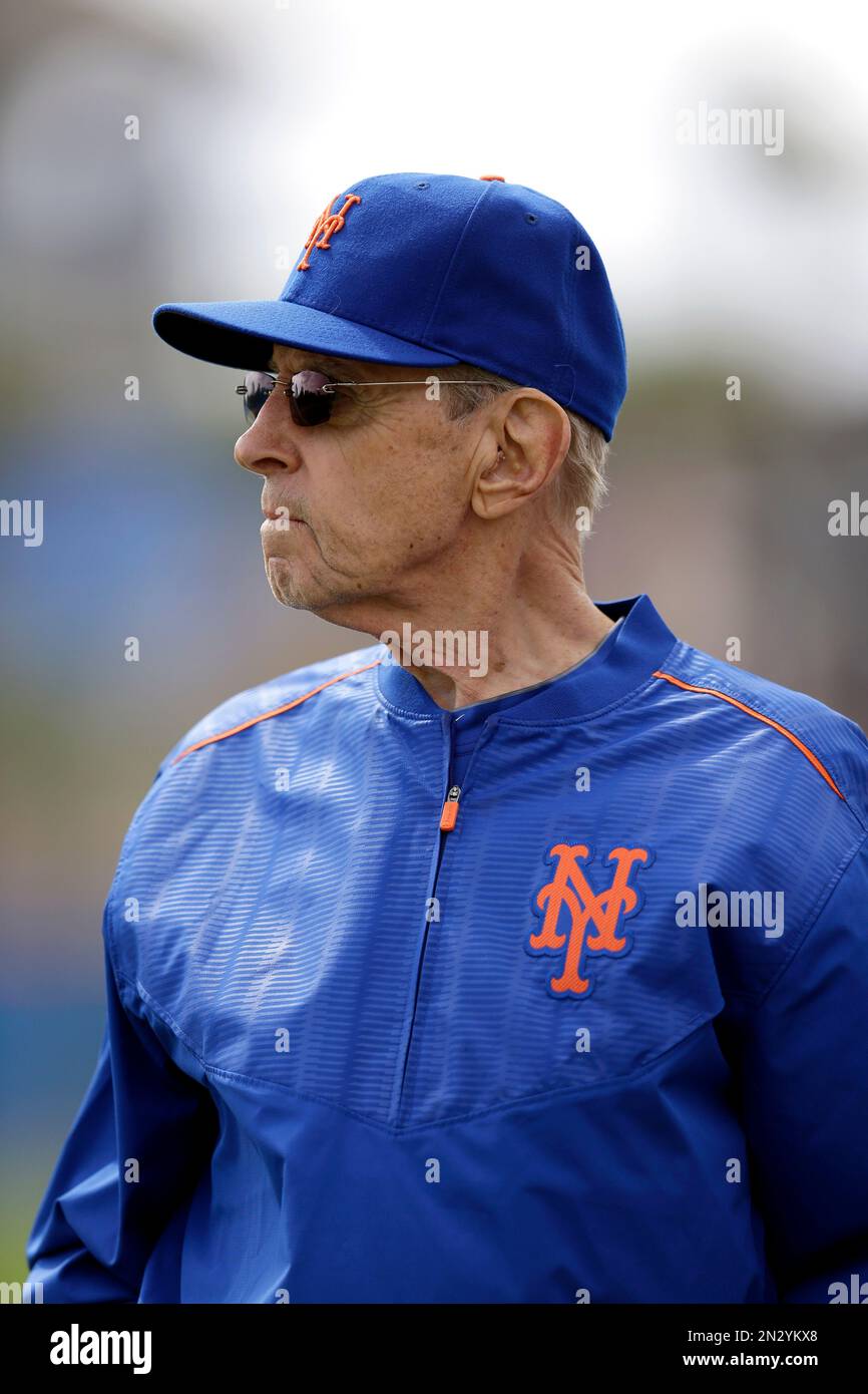 New York Mets owner Fred Wilpon watches his team during spring training ...