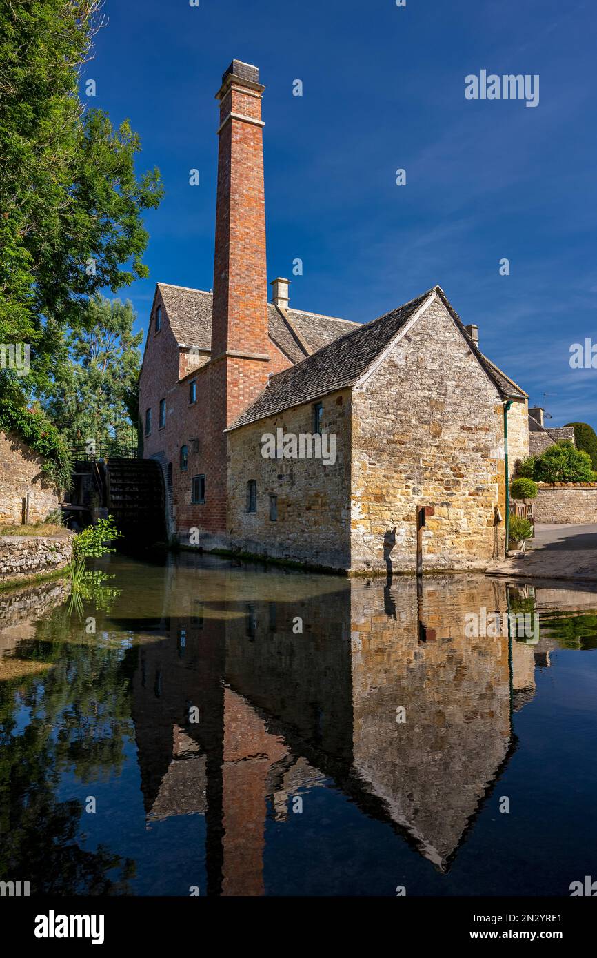 The Old Mill at Lower Slaughter, Cotswolds, Cheltenham, England Stock ...