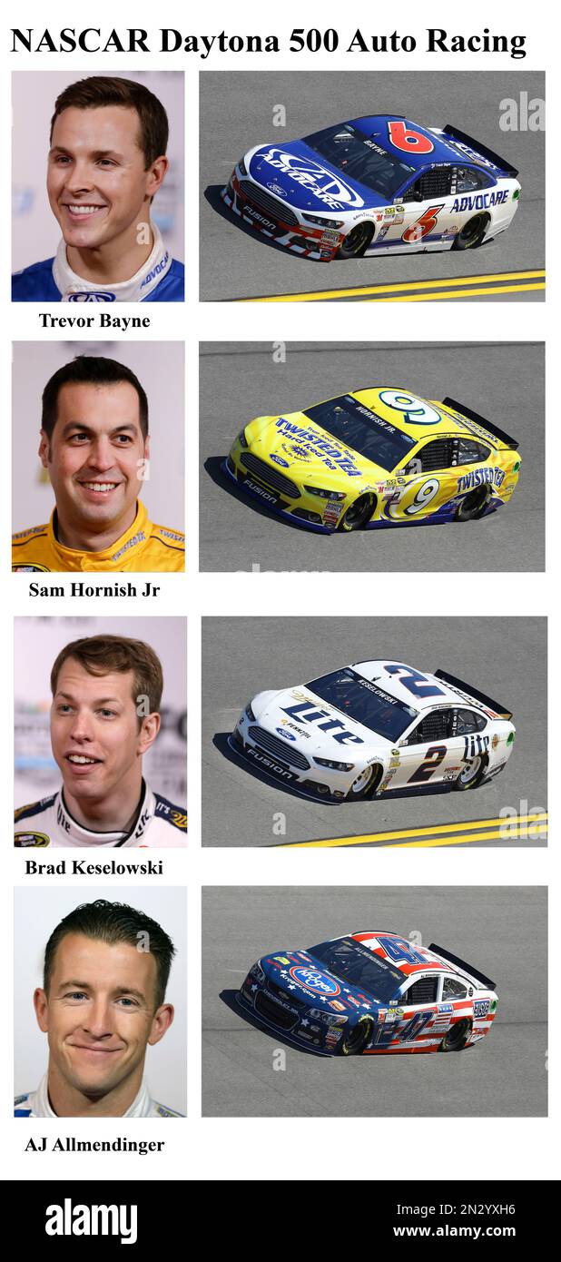 In these photos taken in February 2015, qualifying drivers and their ...