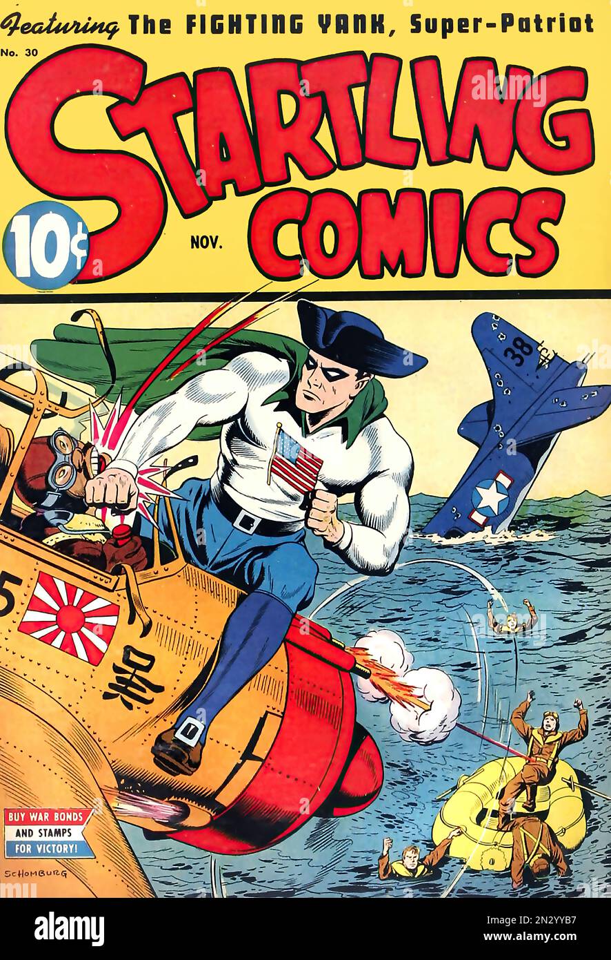 Startling Comics 1944 super-patriot! - American comics magazine cover ...