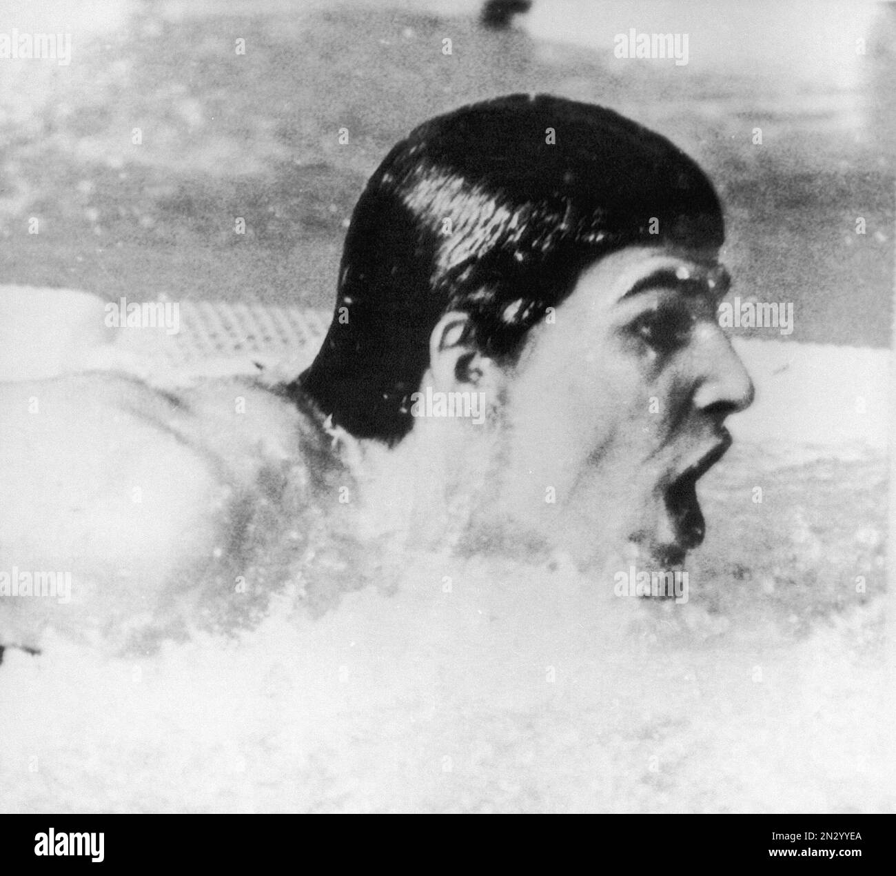 Mark Spitz of Indiana became a double winner during the NCAA Swim Meet ...
