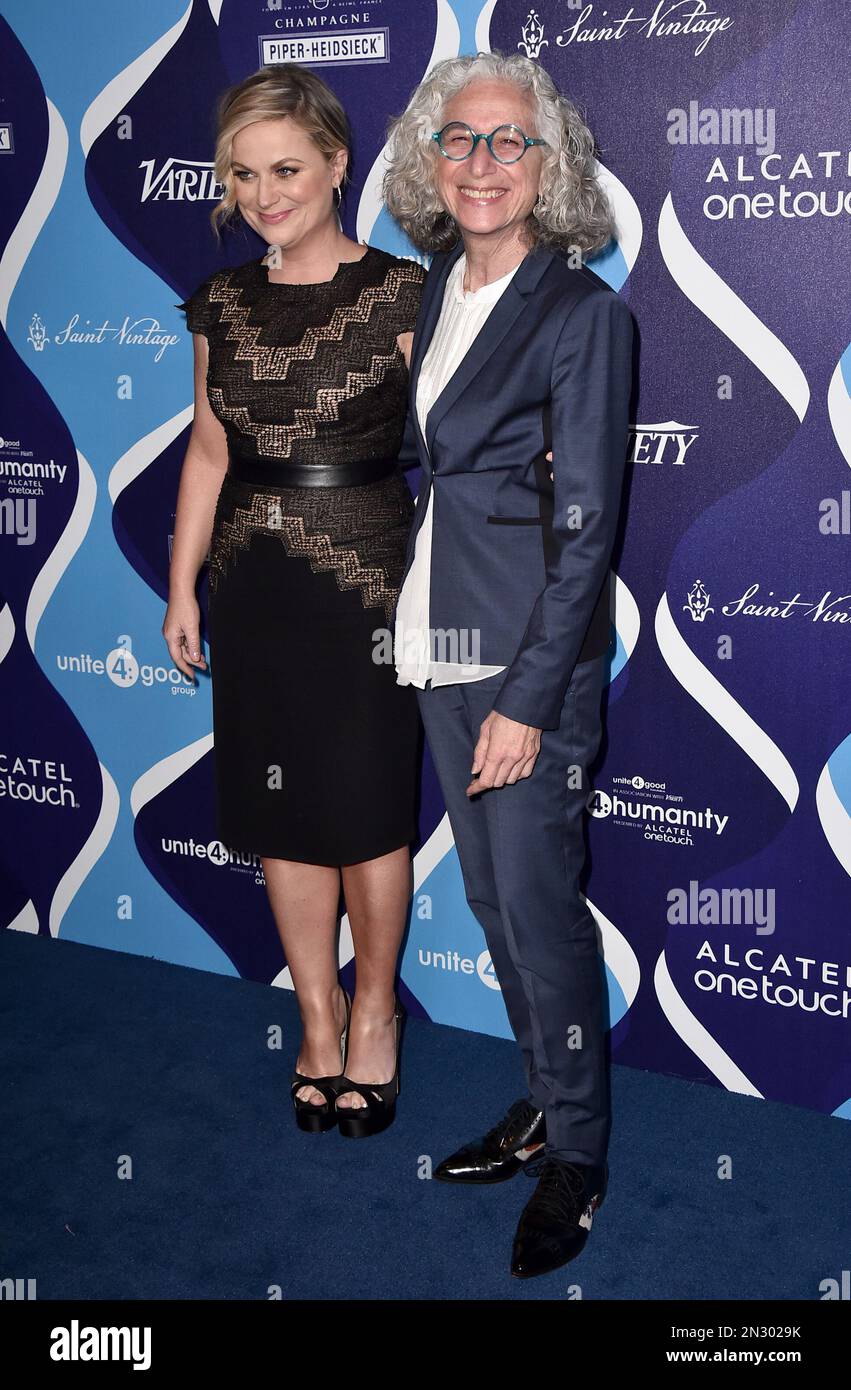 Amy Poehler, left, and Dr. Jane Aronson arrive at unite4:good and ...