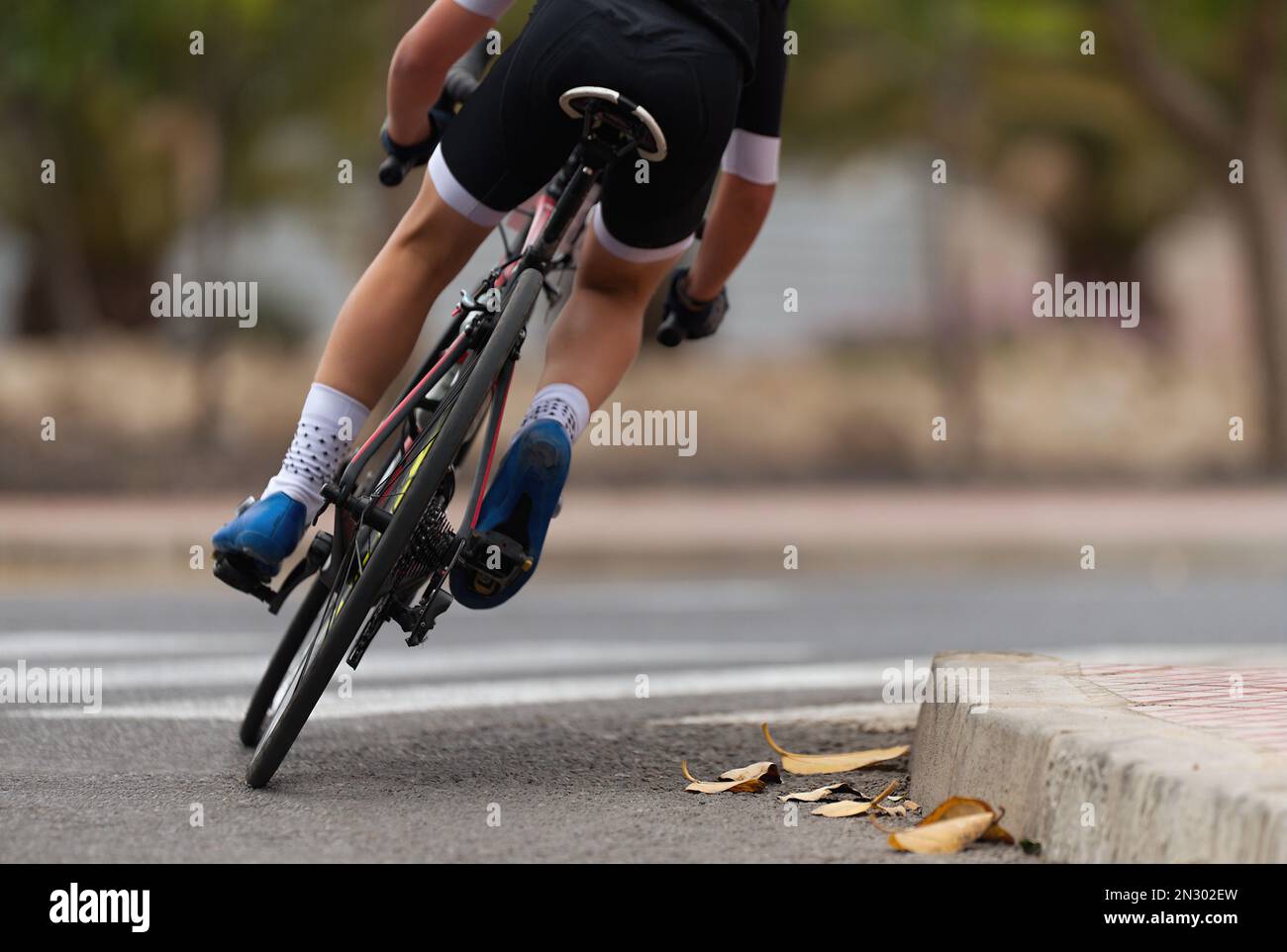 Cycling rider competing in the youth class Stock Photo - Alamy
