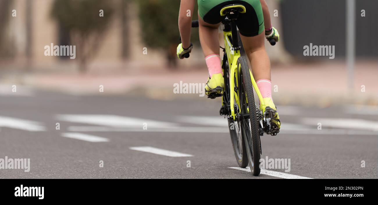 Cycling rider competing in the youth class Stock Photo - Alamy