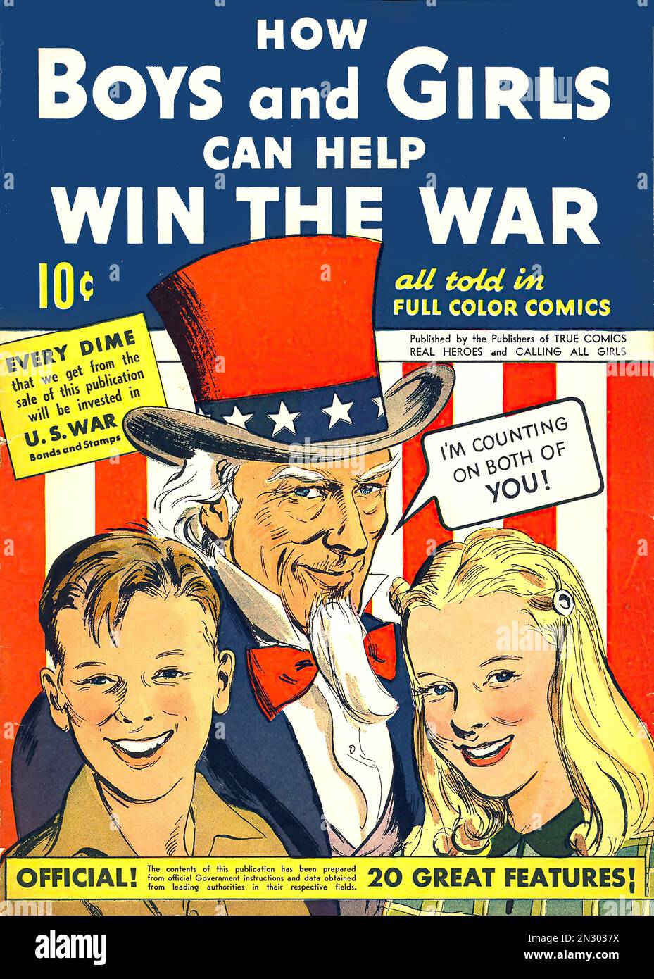 1942 How Boys and Girls Can Help Win the War - American magazine cover ...