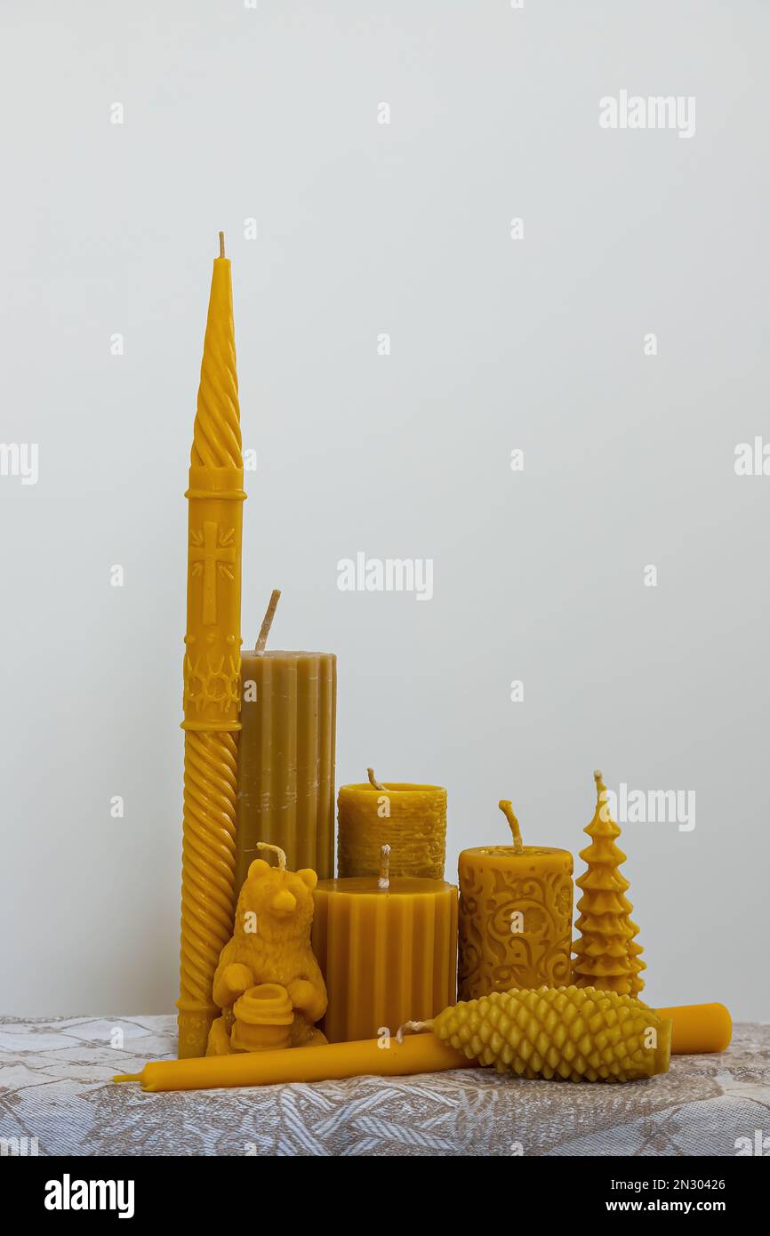 candles from natural beeswax. handmade. Beautiful and useful gift ...