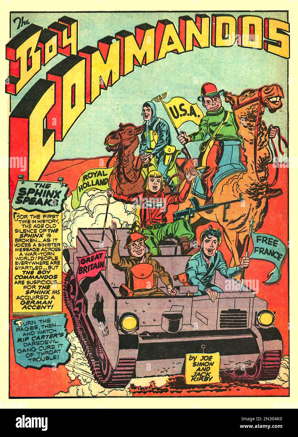 Boy Commandos 1942 children's crusade! - American comics magazine cover ...