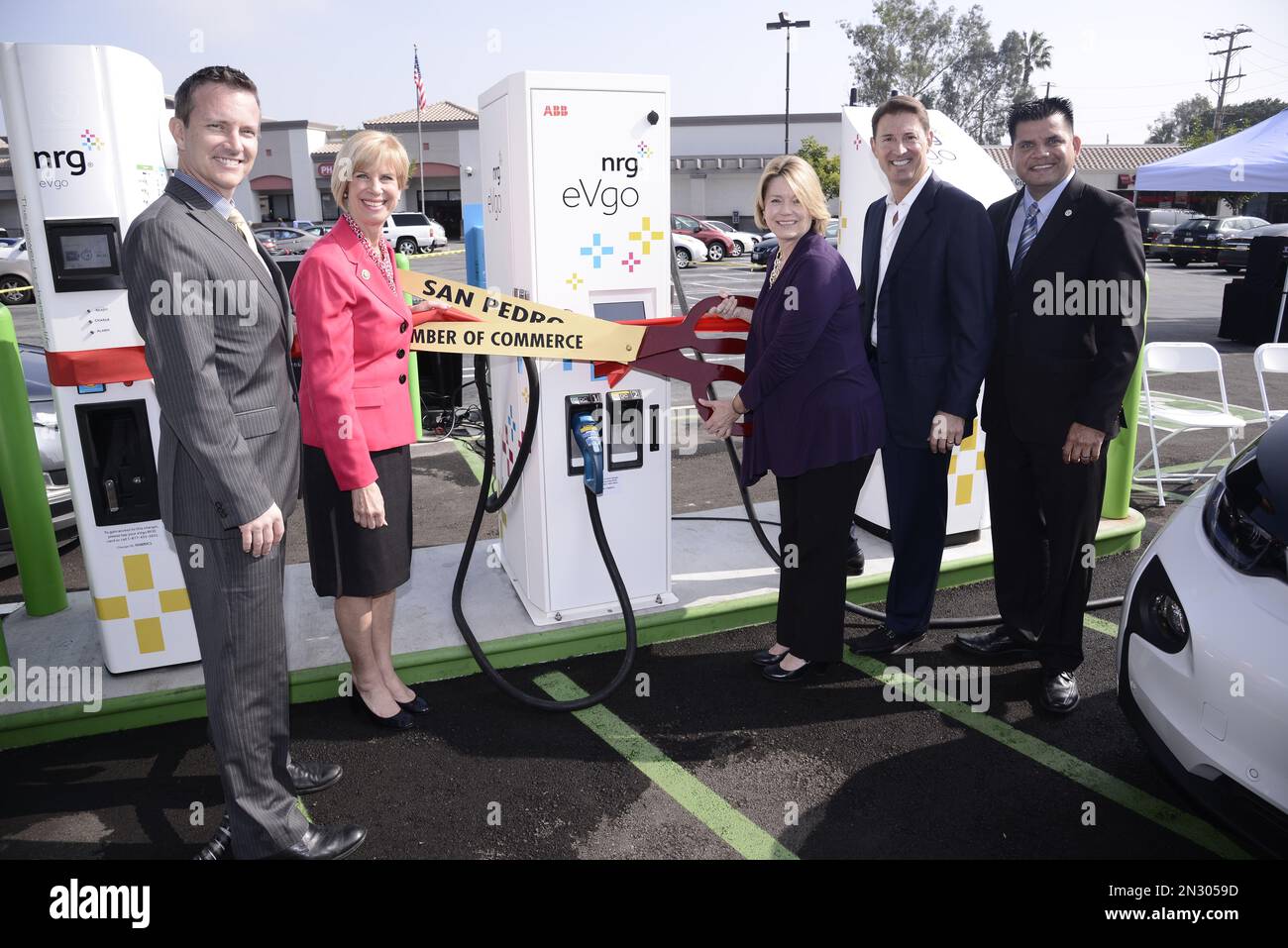 IMAGE DISTRIBUTED FOR NRG eVgo - From left to right, Vice President of ...